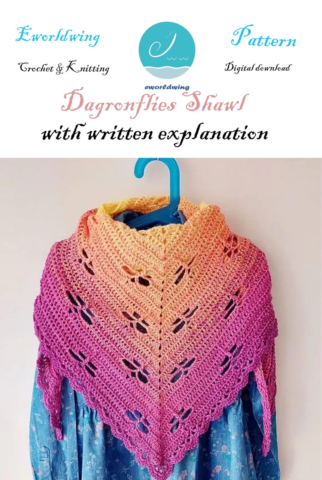 Shawl Tutorial ,crochet Shawl Pattern, DIY Shawl Digital Download PDF ...