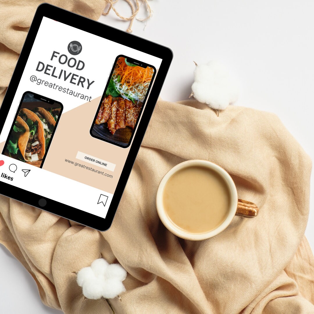 Food Service Instagram Post Templates, Boost Your Online Presence ...