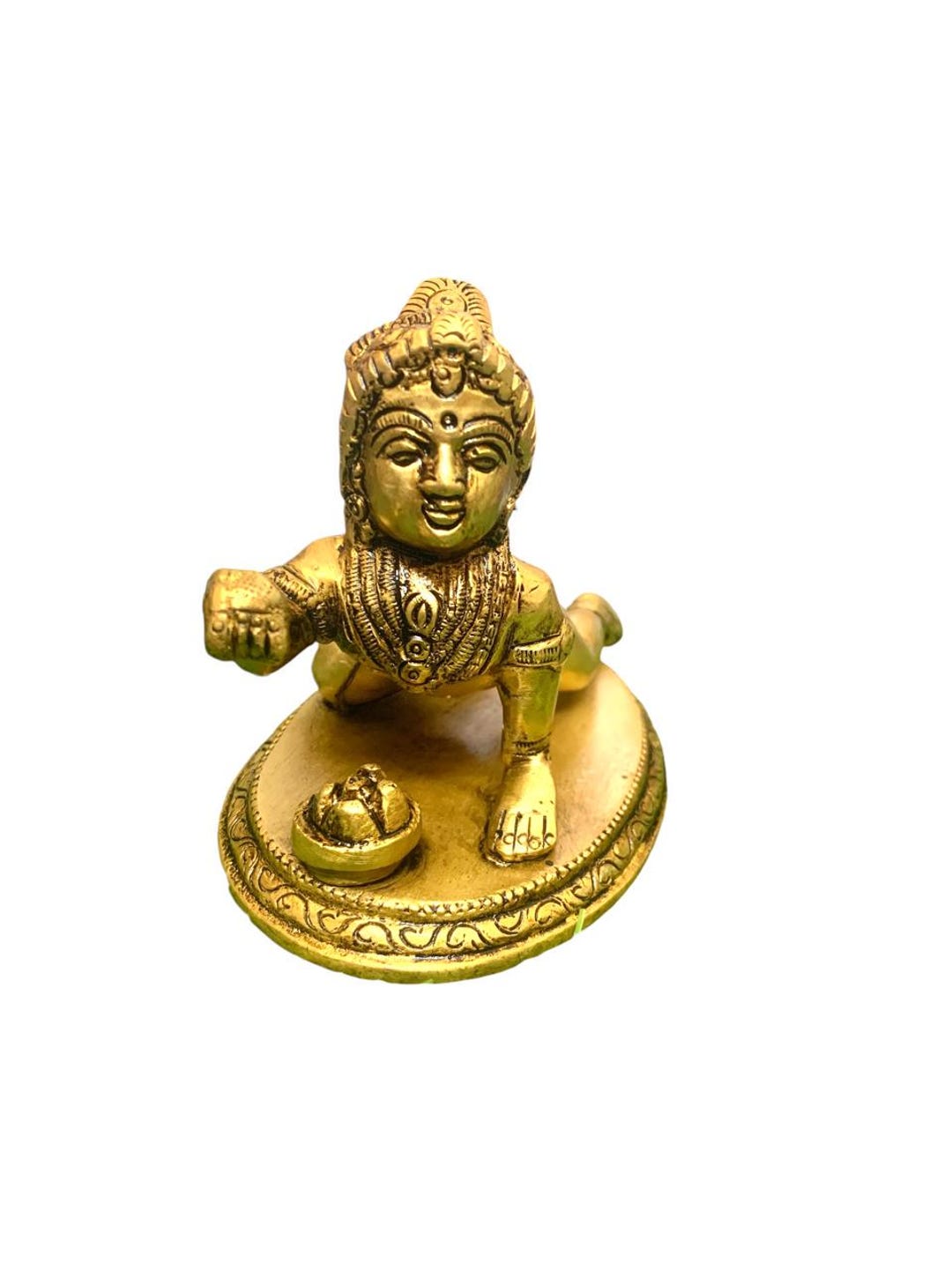 Baby Krishna Statue God of Love Krishna Brass Statue Lord Krishna ...