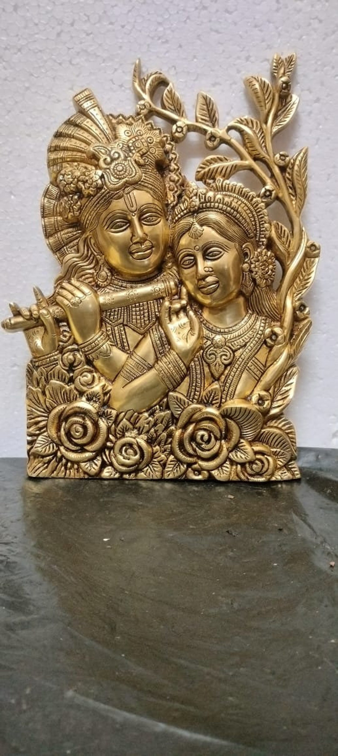 Radha Krishna Plate 15 is Brass Super Quality. It is - Etsy