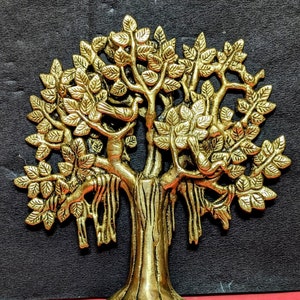 Brass Kalpavriksha Tree- 27CM Super Fine Brass Tree, Tree of Life ...