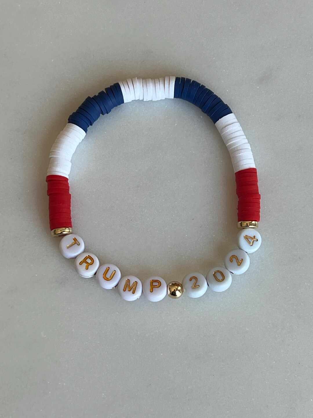 Trump 2024 Beaded Stretch Bracelet Trump Vance Maga - Etsy
