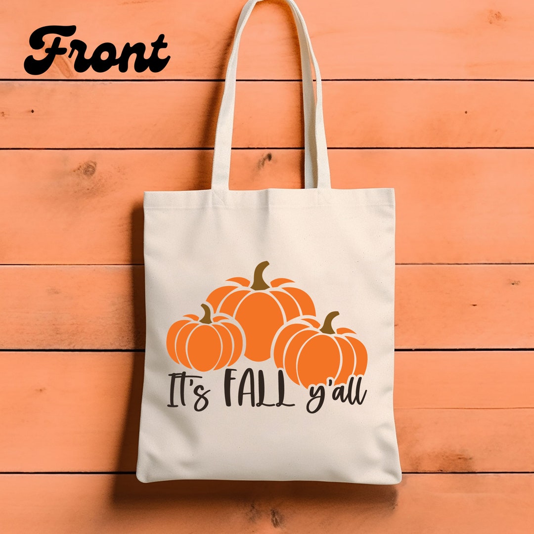It's Fall Y'all Tote Bag Fall Tote Bag Pumpkin Tote - Etsy