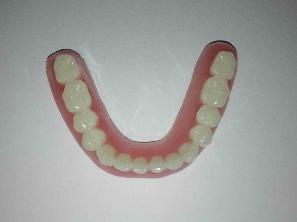 Lower Dentures Acrylic Teeth Hand Made - Etsy