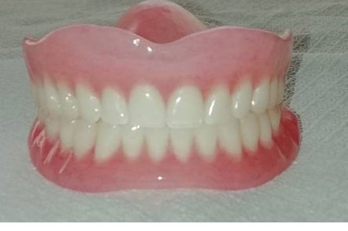 Denture Upper and Lower Acrylic Teeth Hand Made - Etsy Canada