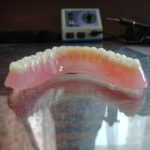 Lower Dentures Acrylic Teeth Hand Made - Etsy