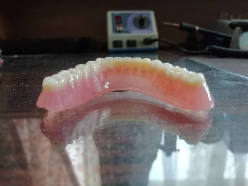 Denture Upper and Lower Acrylic Teeth Hand Made - Etsy