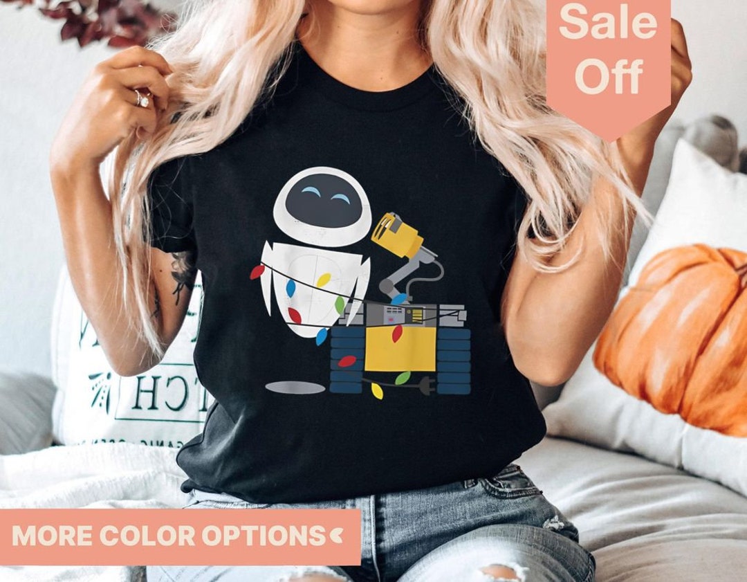 Disney Pixar Wall-e Eve Christmas Light Wrap Graphic T-shirt - Etsy
