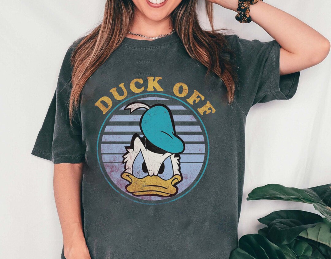 Retro 90S Donald Duck off Shirt Disney Grumpy Duck T-shirt - Etsy