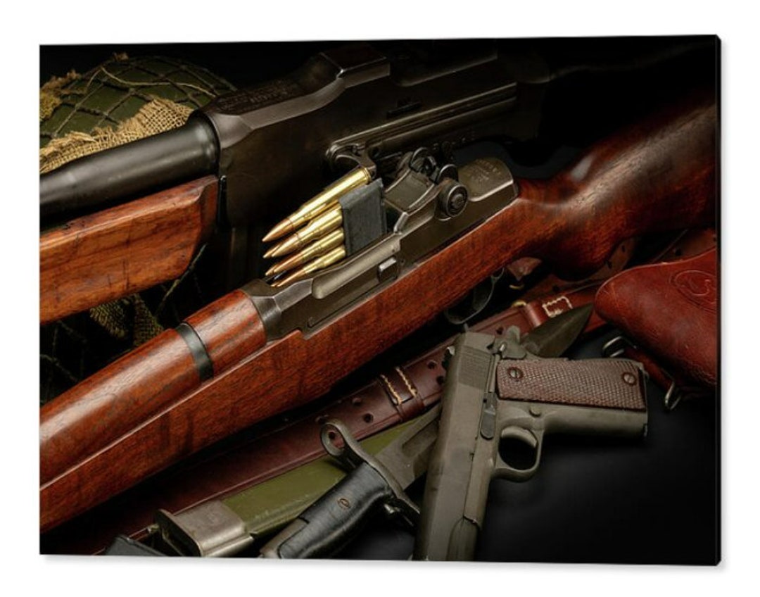 M1 Garand and BAR M1918A2 Acrylic Photo Print 6 Man Cave Wall Art - Etsy