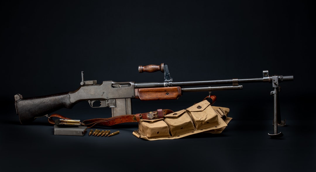 WW2 BAR M1918A2 Metal Print Man Cave Art Wall Art Home Bar Gamer - Etsy