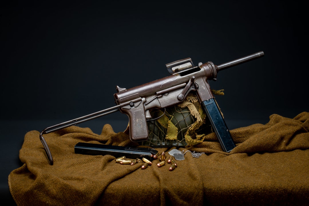 WW2 M3 Grease Gun Man Cave Wall Art Home Bar Games Room Metal Print - Etsy