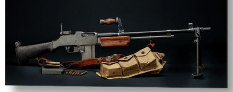 WW2 BAR M1918A2 Metal Print Man Cave Art Wall Art Home Bar Gamer - Etsy