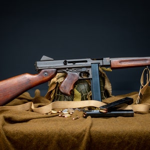 M1 Thompson Submachine Gun Metal Print Wall Art Man Cave Art Home Bar ...