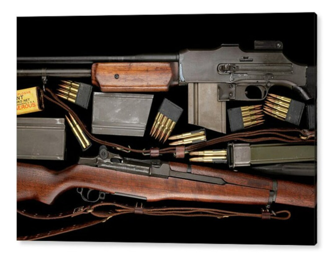 M1 Garand and BAR M1918A2 Acrylic Photo Print 12 Man Cave Wall Art - Etsy