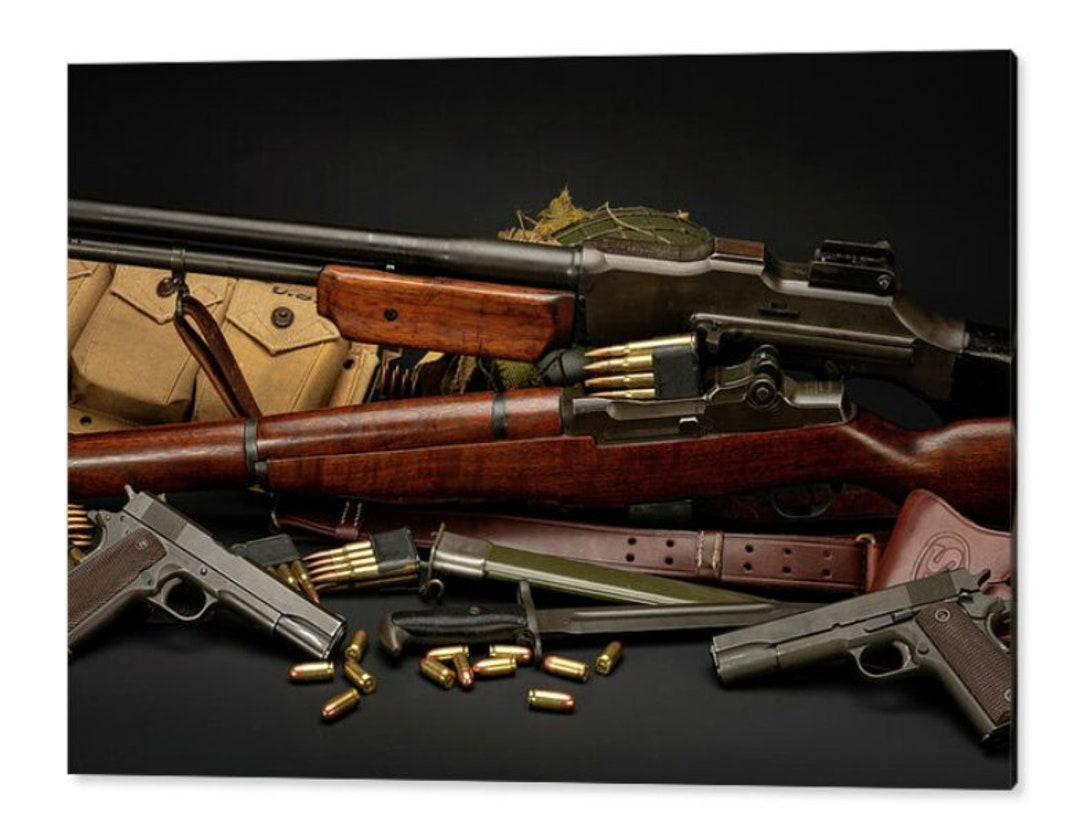M1 Garand and BAR M1918A2 Acrylic Photo Print 3 Man Cave Wall Art - Etsy