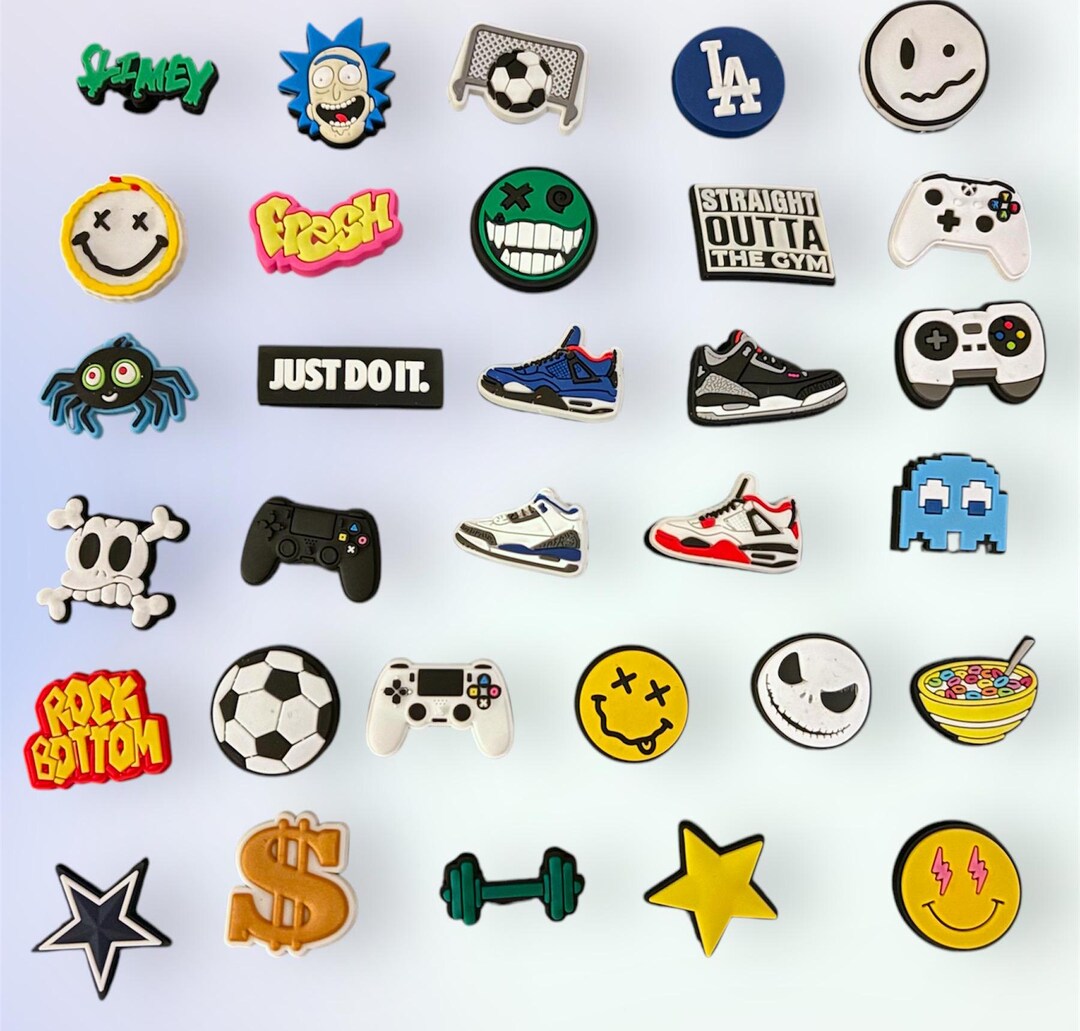 Clog Charm Accessories - Gaming Boy Theme - Etsy