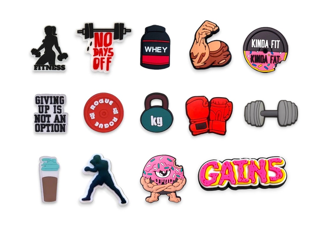 Clog Charm Accessories - Fitness Gym Rat - Etsy