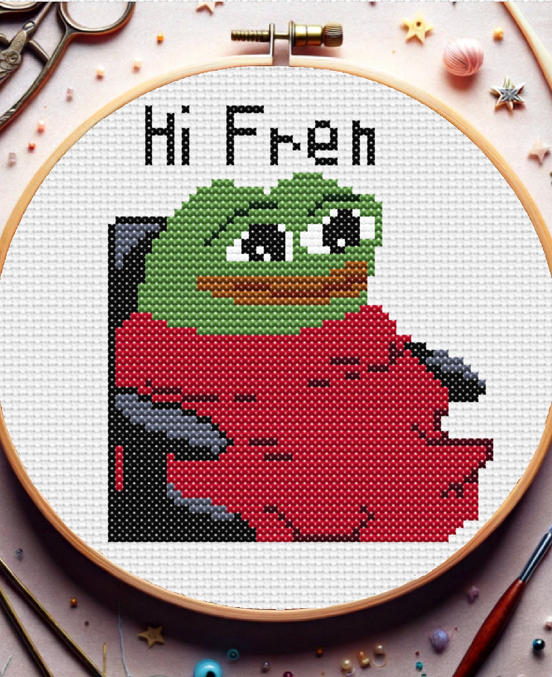 Smolting- Pepe the Frog PDF Cross Stitch Pattern - Etsy