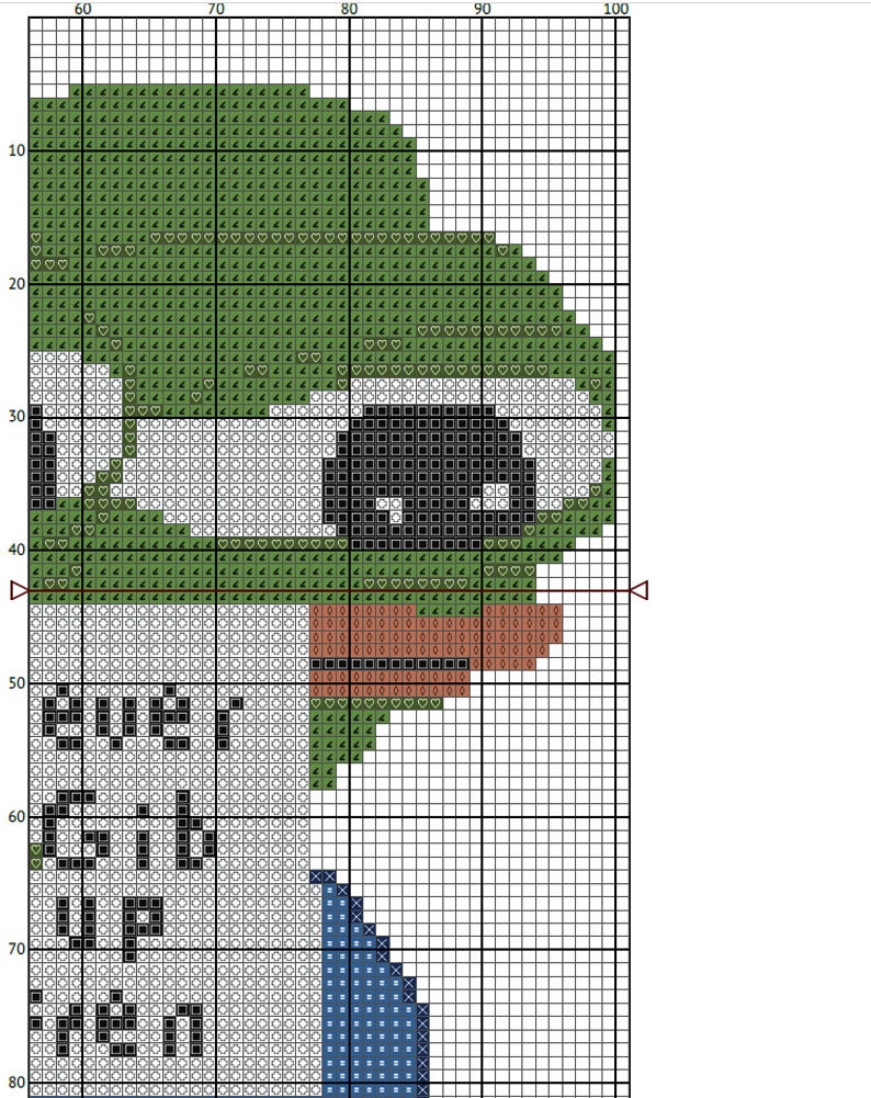 Never Give up Fren - Pepe the Frog Cross Stitch Pattern- Design Size ...