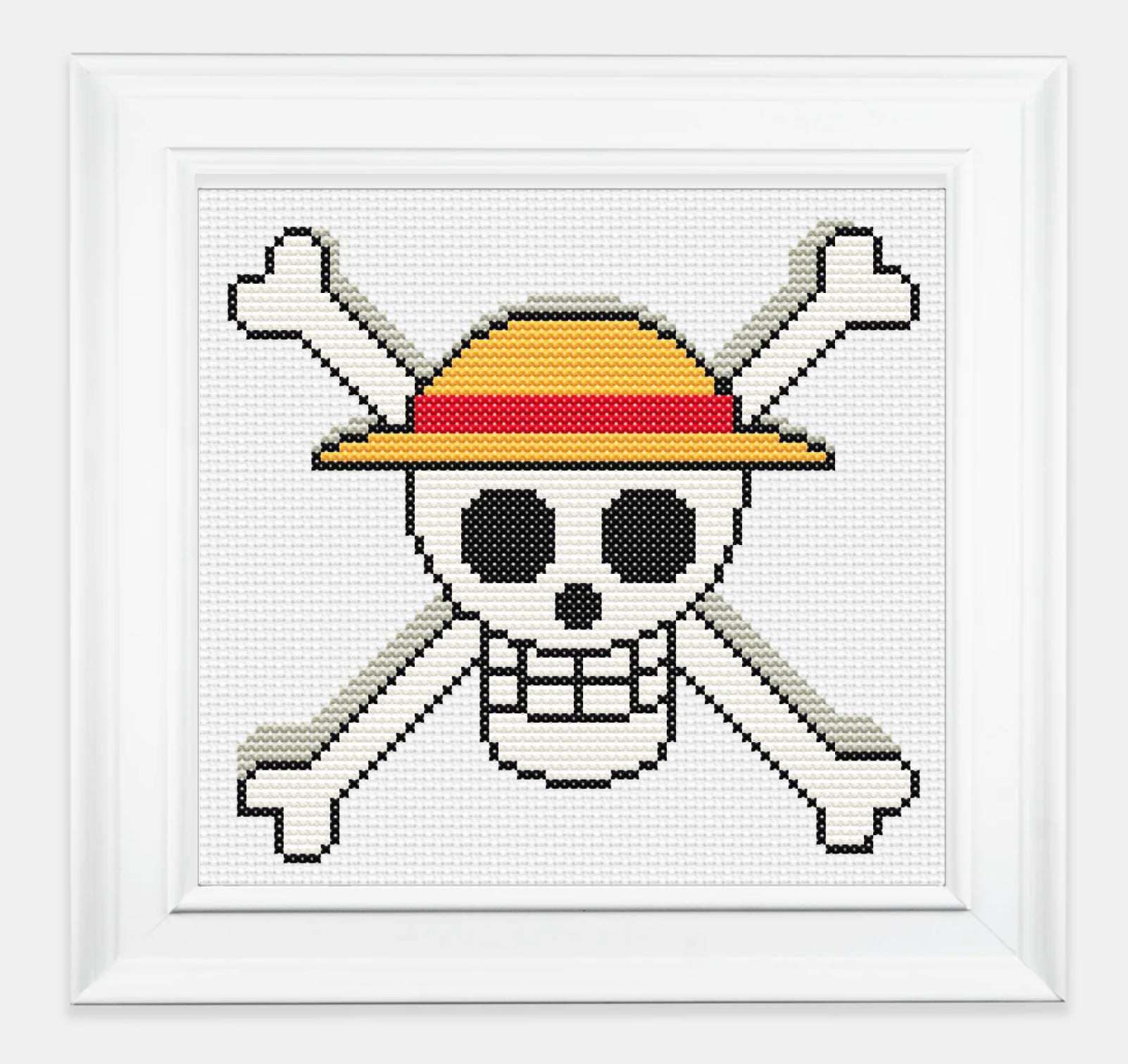 Monkey D. Luffy Flag Cross Stitch Pattern - Digital Download - Etsy