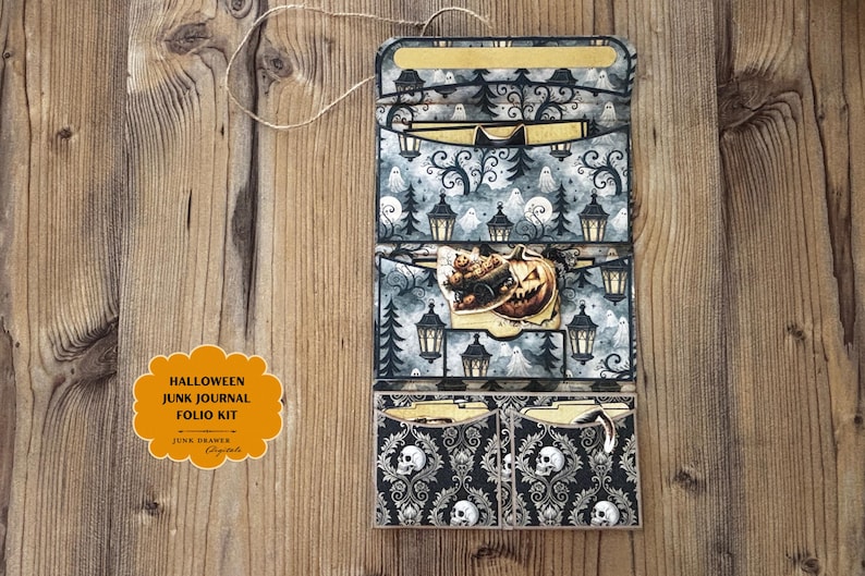 Halloween Horizontal Folio Kit for Junk Journal and Scrapbooking ...