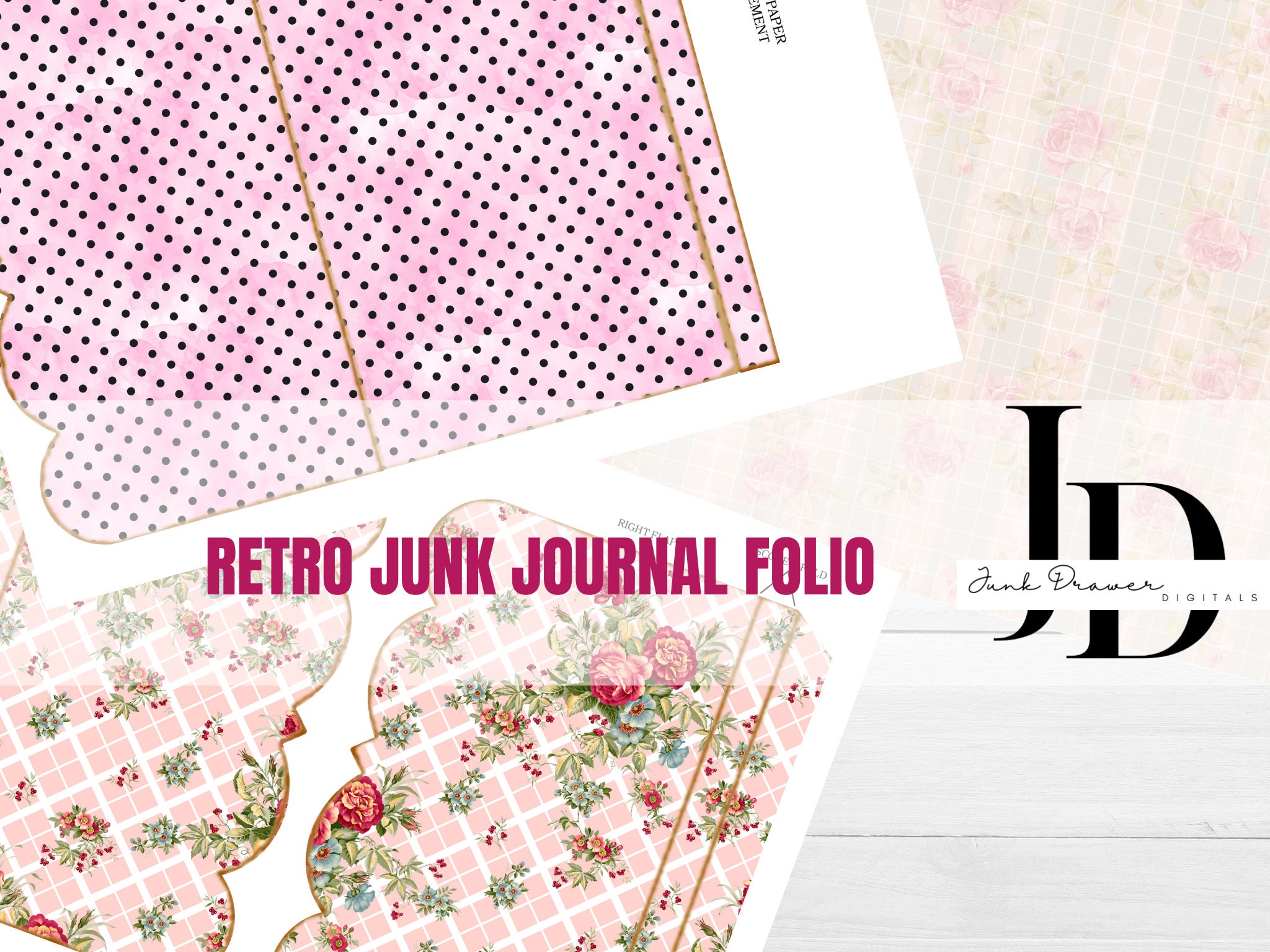 Retro Junk Journal Folio | 1950s Housewife Fun Scrapbooking - Etsy