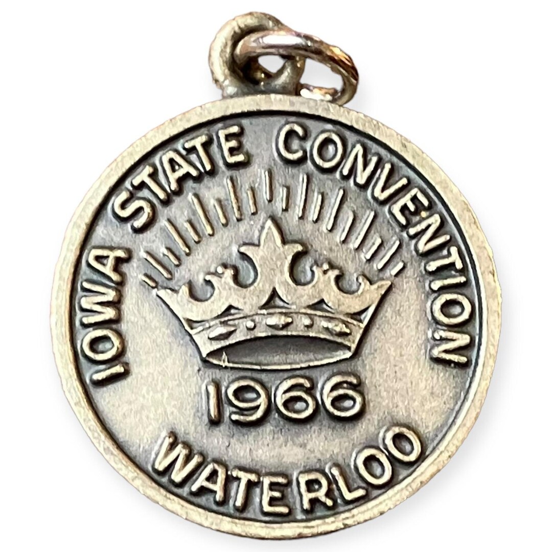 Beta Sigma Phi Sorority 1966 Waterloo Charm Pendant Silver Tone Vintage - Etsy