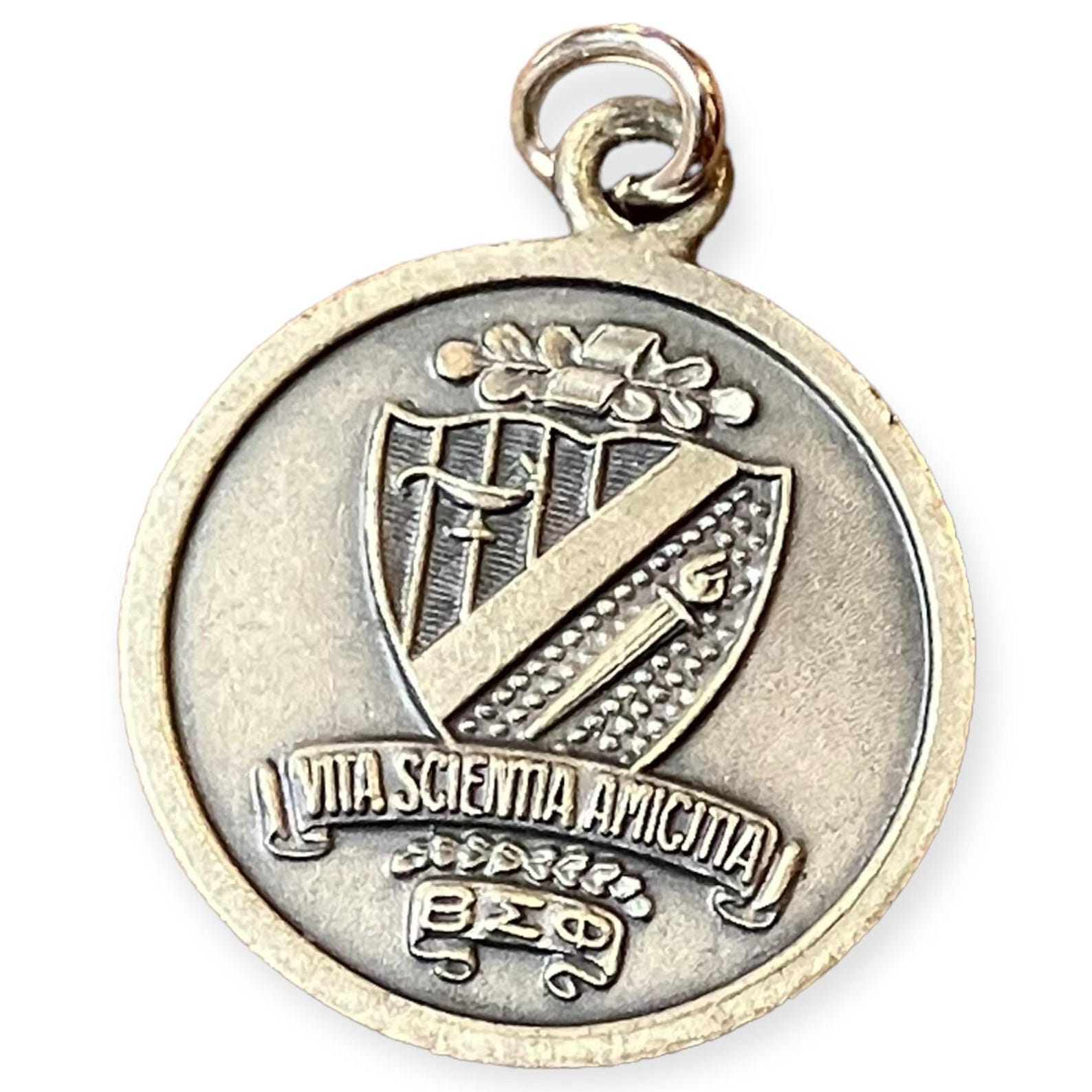 Beta Sigma Phi Sorority 1966 Waterloo Charm Pendant Silver Tone Vintage - Etsy