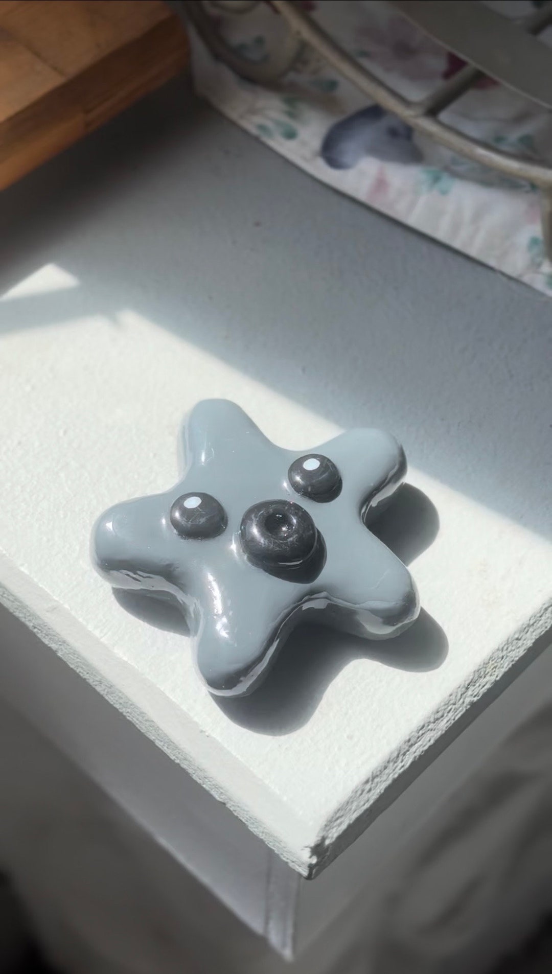Handmade Jumbo Star Friends Collectible Polymer Clay Decorations Glazed ...