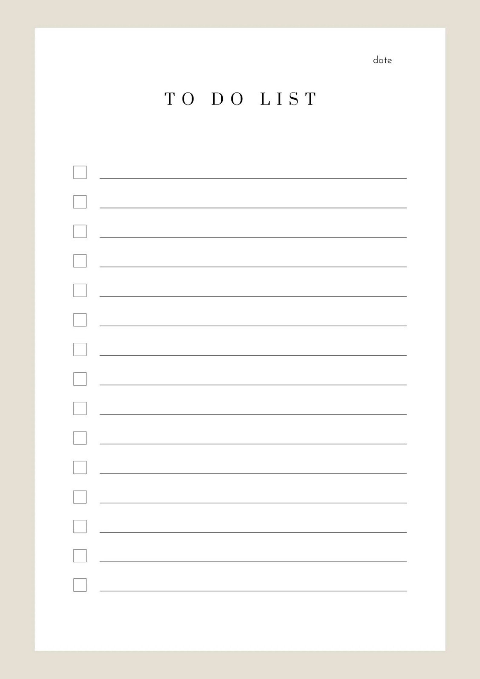 Digital To-do-list - Printable - 2023 - Cute Planner for Things to Do ...