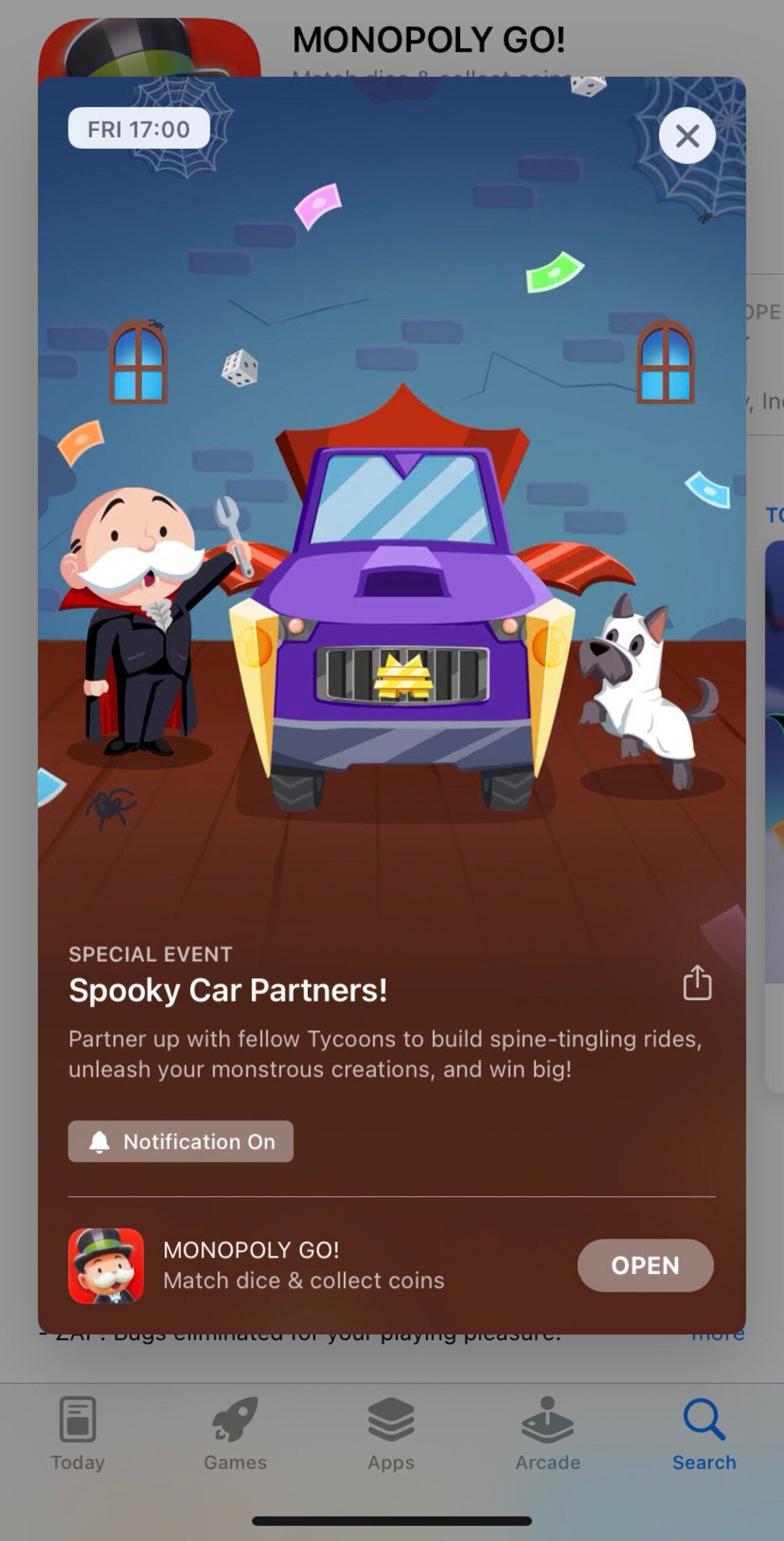 Monopoly Go Spooky Car Partner Event SLOT Service - Etsy