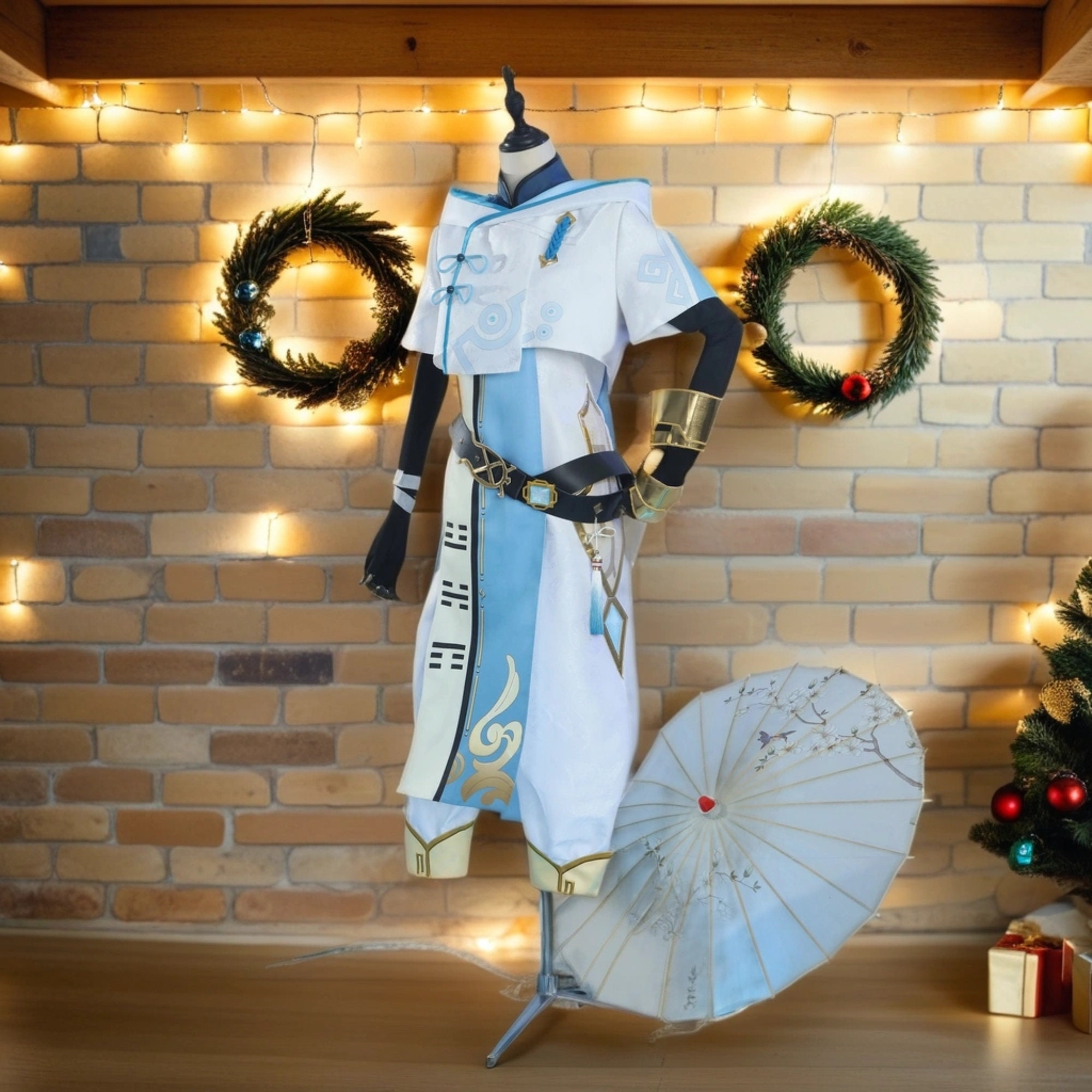 Cosplay Chongyun Cosplay Costume Genshin Impact Game Cosplay Party for ...