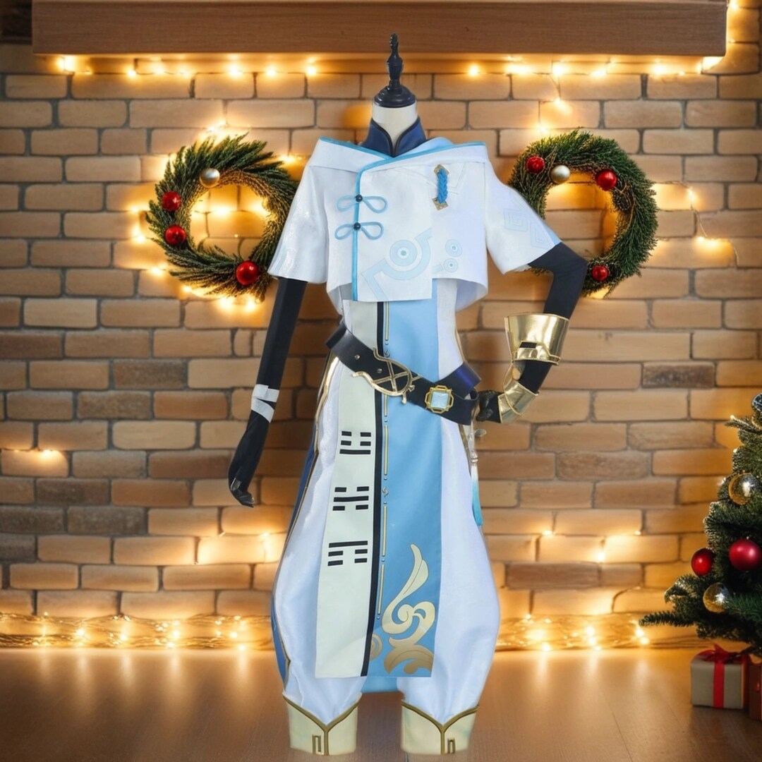 Cosplay Chongyun Cosplay Costume Genshin Impact Game Cosplay Party for ...