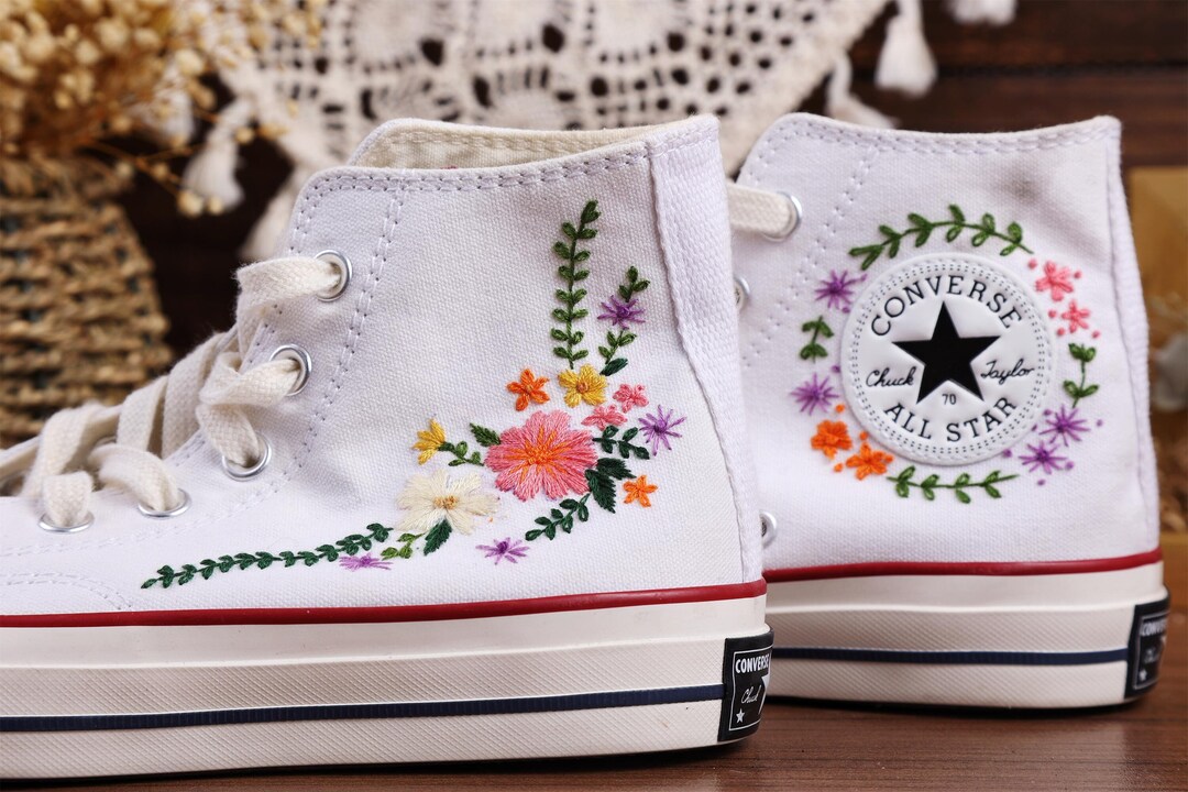 Customized Converse Embroidered Shoes Converse Chuck Taylor - Etsy