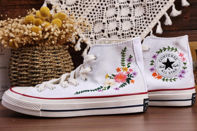 Customized Converse Embroidered Shoes Converse Chuck Taylor - Etsy