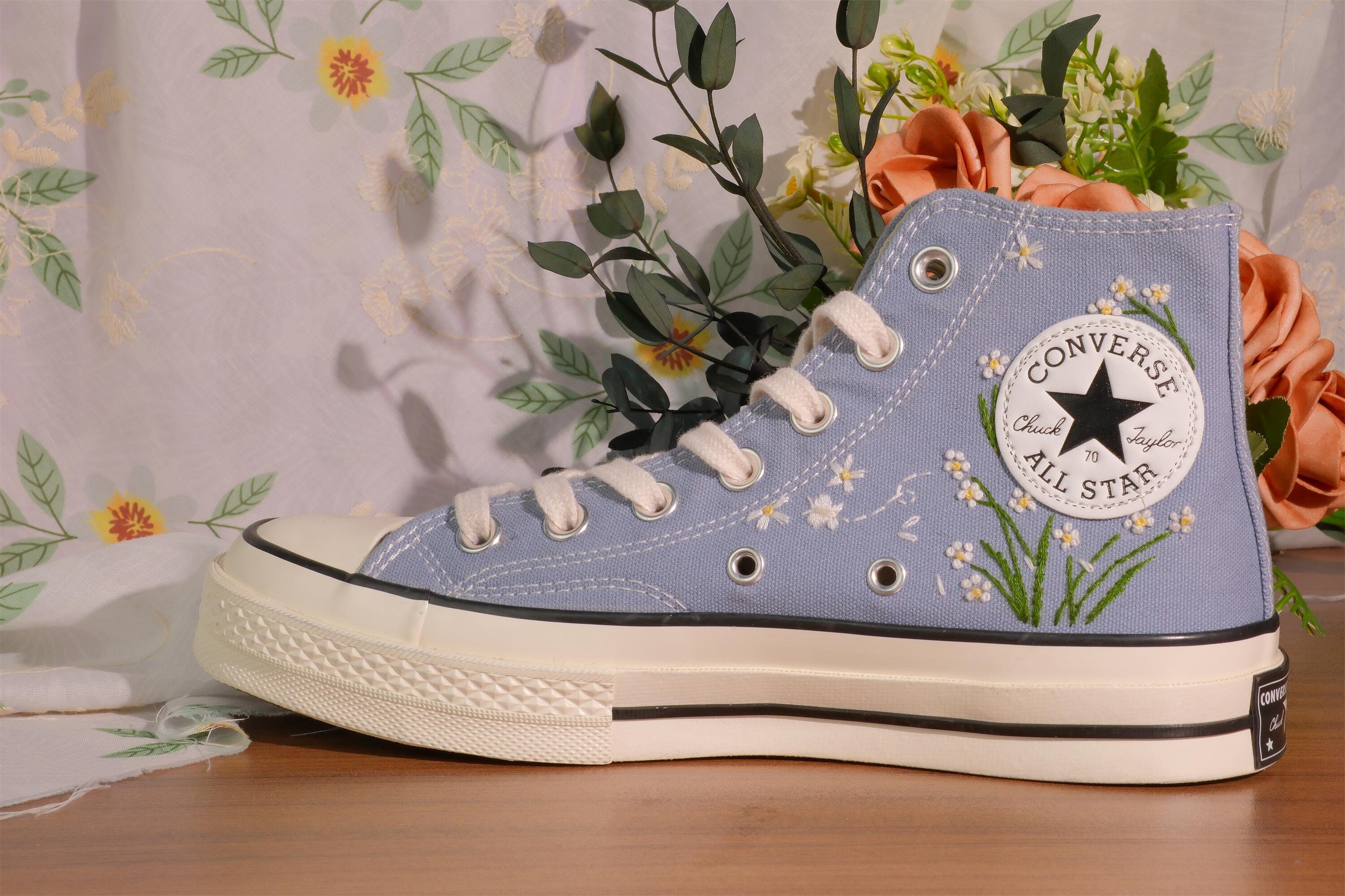 Chaussures brodées Converse personnalisées Converse Chuck - Etsy France