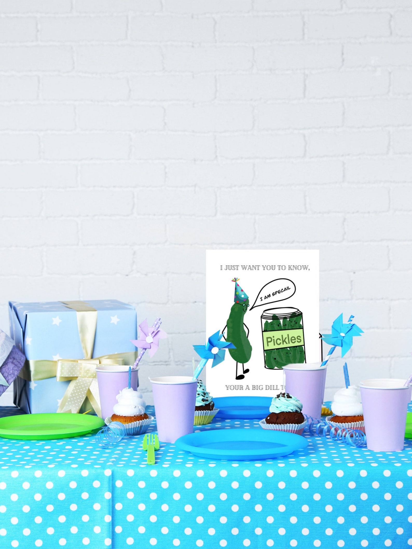 Printable Dill Pickle Card - Etsy