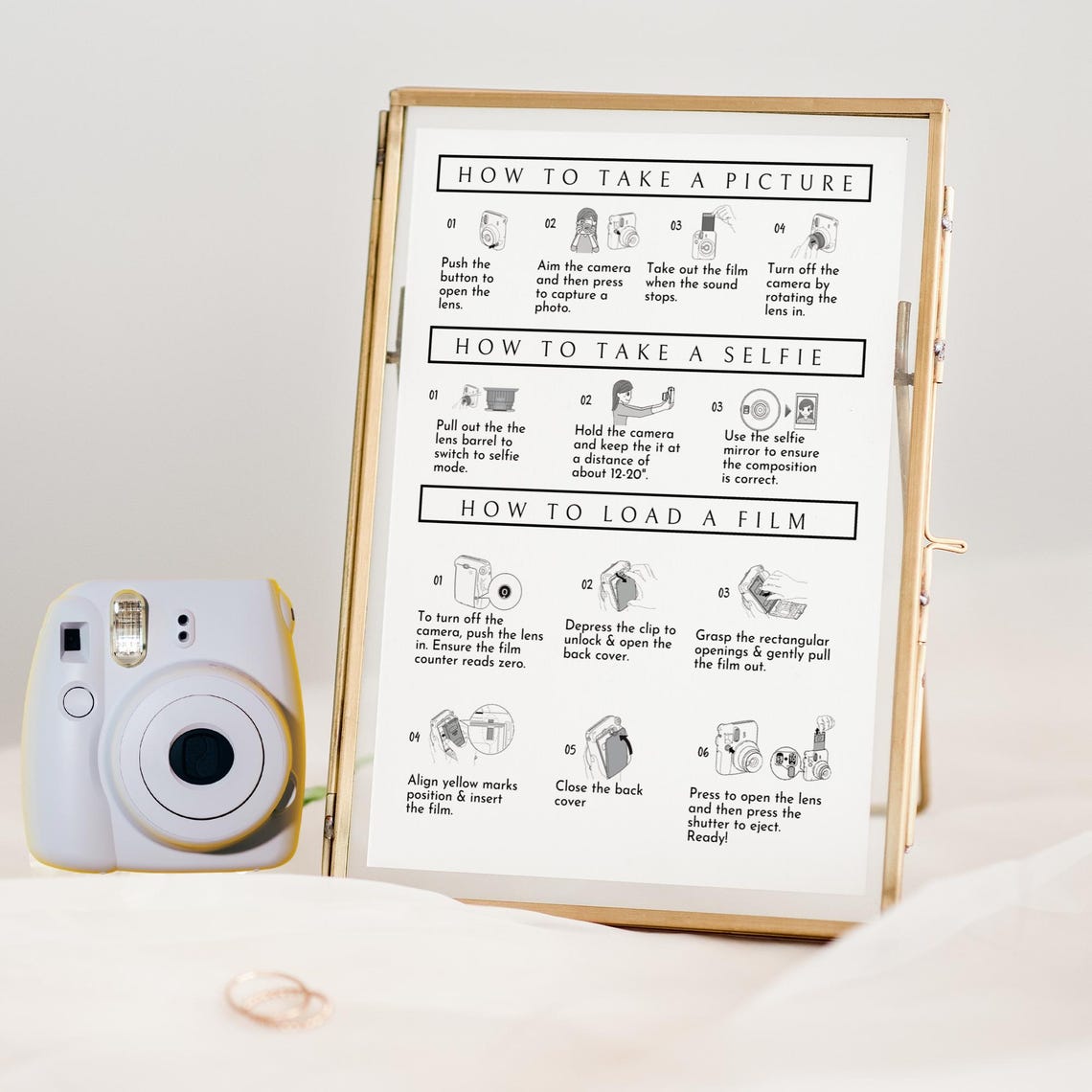 Instax Mini 11 Instructions, Editable Instax Mini Instruction, Polaroid ...