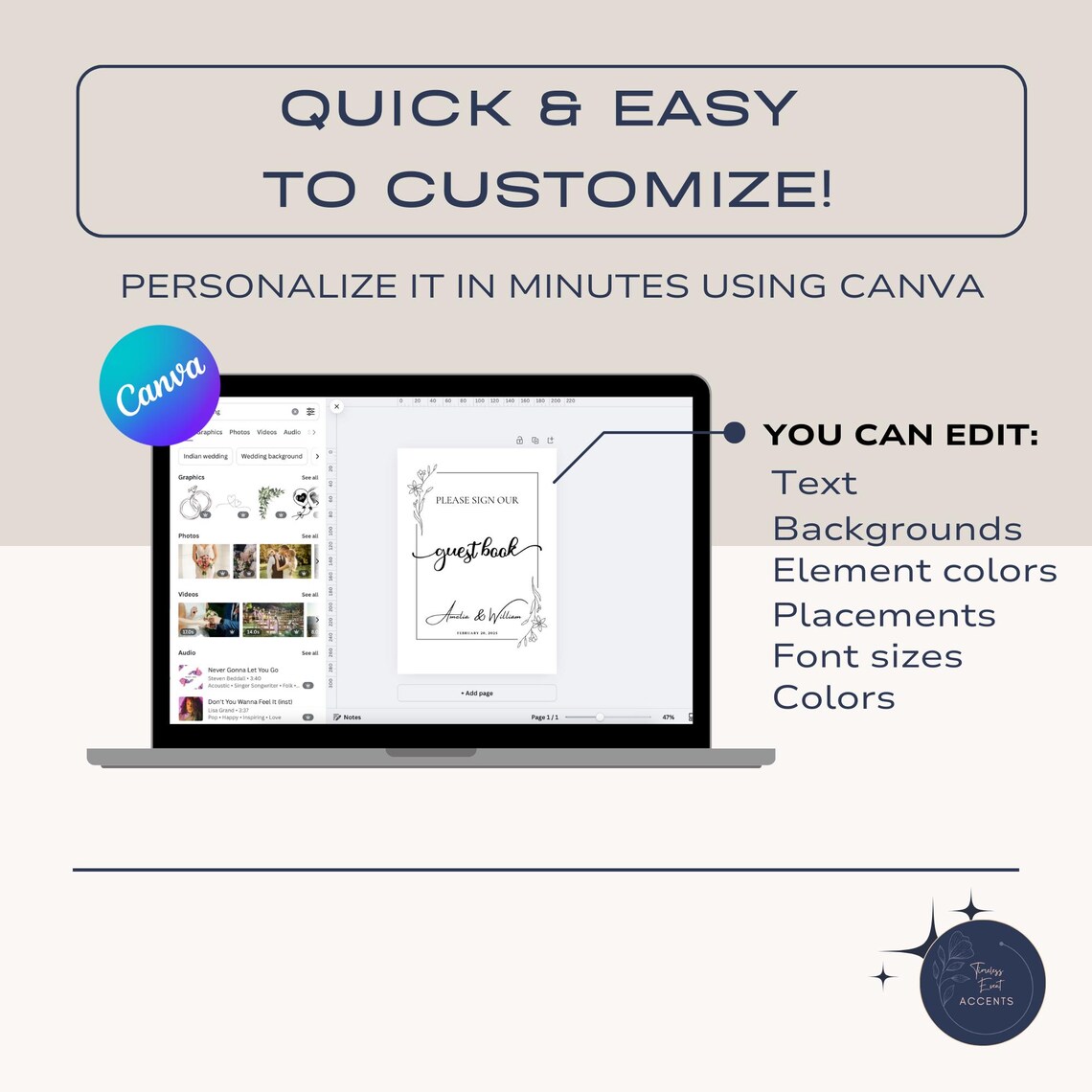 Audio Guestbook Sign, Guestbook Sign, Printable Telephone Guestbook ...