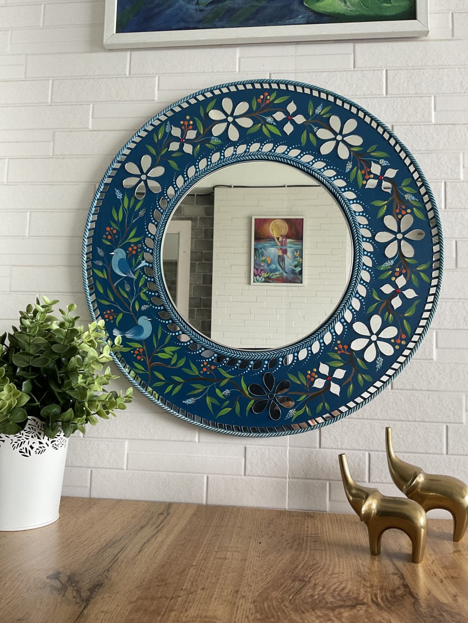 Wall Mirror, Mirror, Lippan Art, Decorative Mirror, Mirror for Your ...