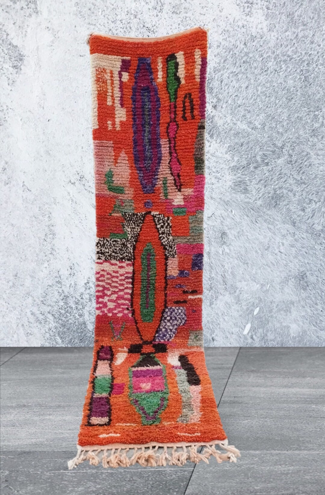 ORANGE MOROCCAN RUNNER Rugs Handmade Rugs for Bedroom Custom Fabulous ...