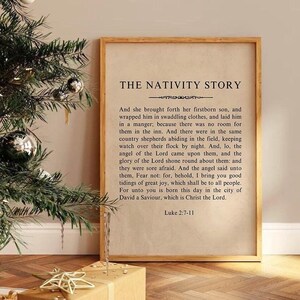 The Nativity Story Printable the Christmas Story, Christian Christmas ...