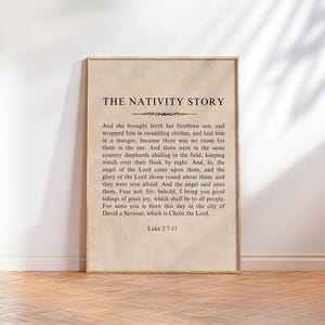 The Nativity Story Printable the Christmas Story, Christian Christmas ...