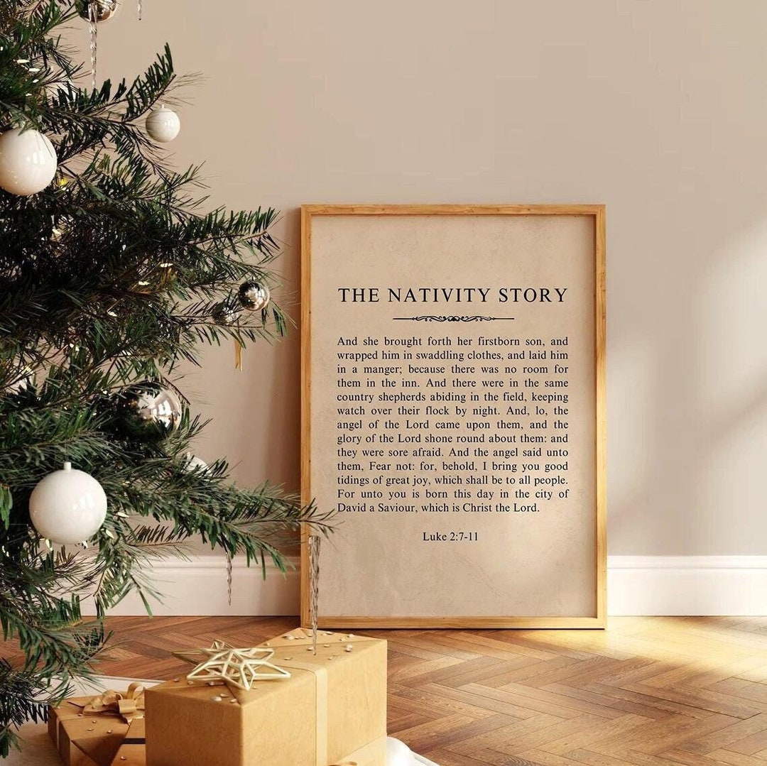 The Nativity Story Printable the Christmas Story, Christian Christmas ...
