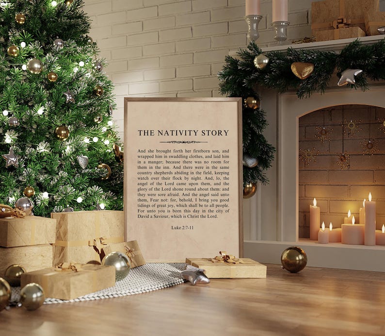The Nativity Story Printable the Christmas Story, Christian Christmas ...