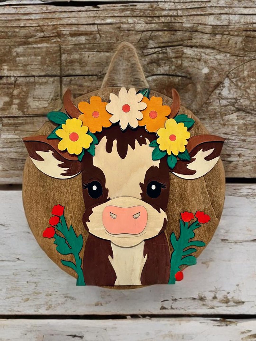 Wooden Layered Farm Animal Sign - Etsy