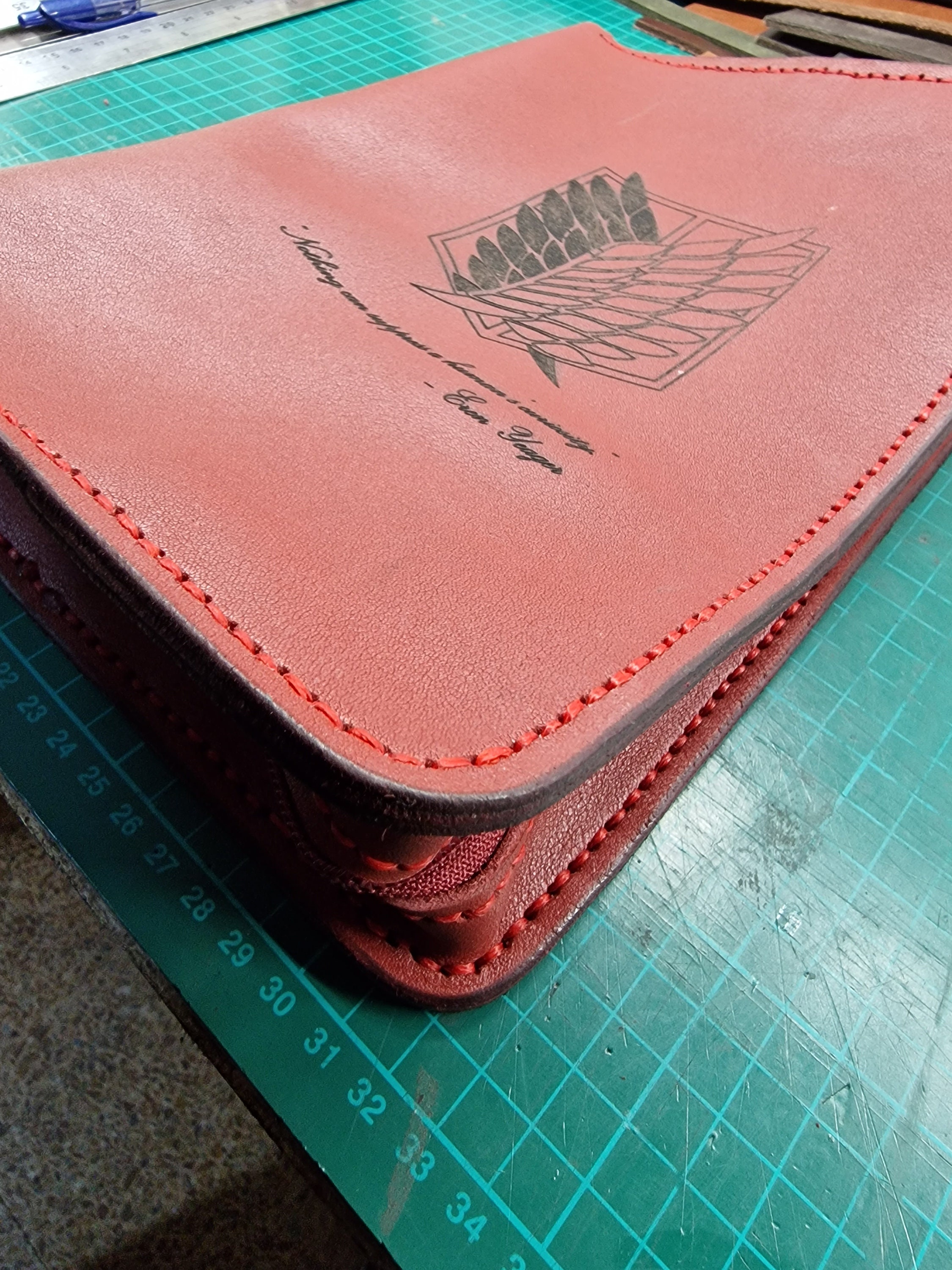 Leather Book Cover With Zipper,leather Book Cover for Bible,leather ...