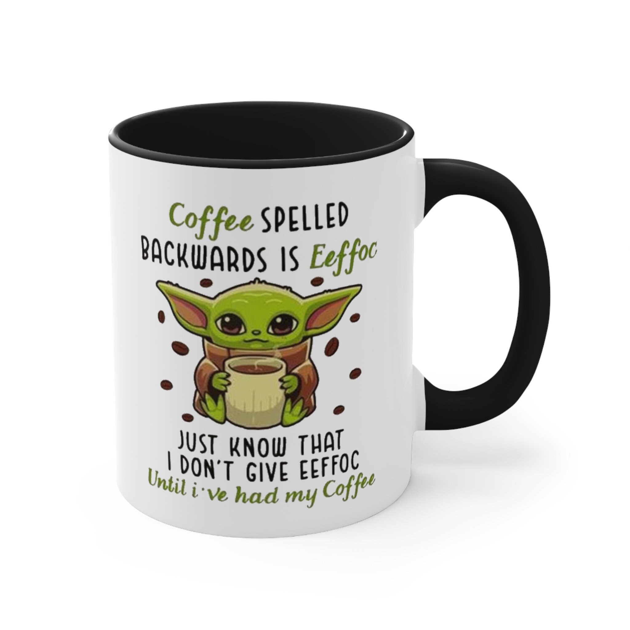 Coffee Spelled Backwards is Eeffoc, 11 Oz Novelty Accent Coffee Mug/cup ...