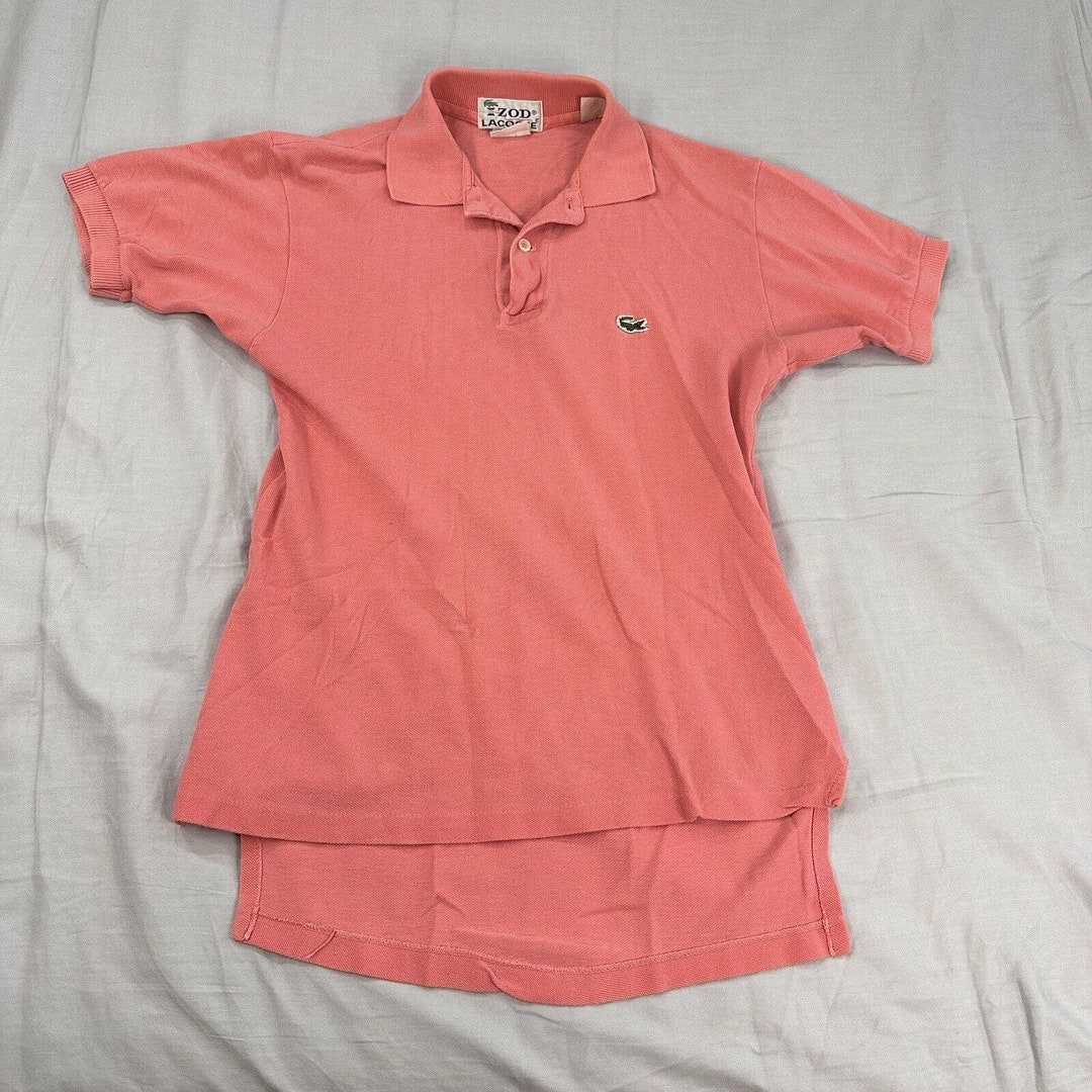 Vintage Izod Lacoste Polo Pink 1/2 Patron XS Short Sleeve Button Shirt ...